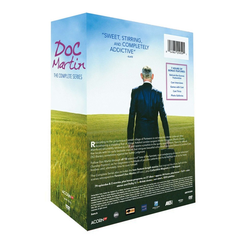 DOC MARTIN the Complete Series Collection Seasons 1-10 + Movies (DVD 26 ...