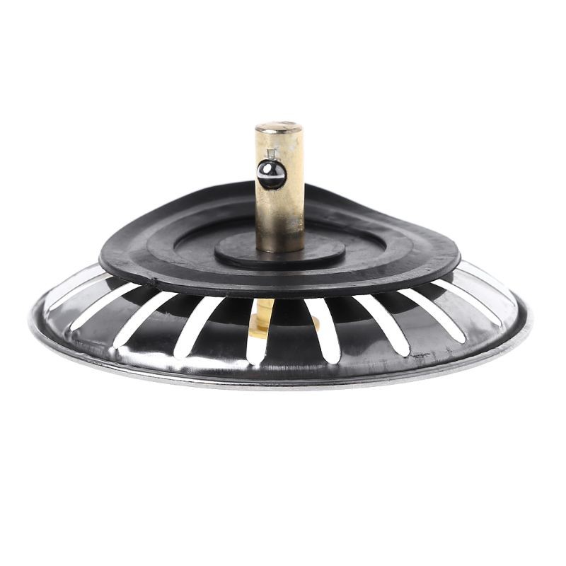Kitchen Waste Stainless Steel Sink Strainer Plug Drain Filter Stopper ...