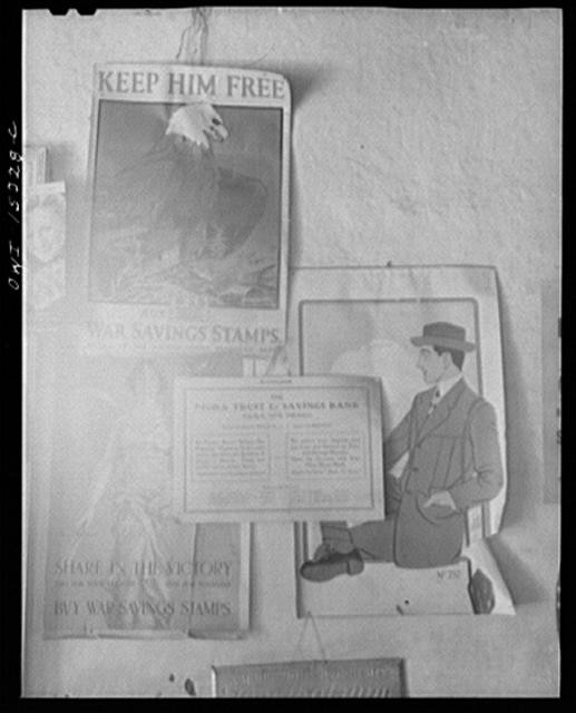 Chacon, Mora County, New Mexico. Posters of the first world war which ...