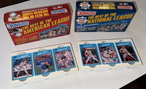 2 Complete Sets Best American National League MLB Donruss 1990 Baseball ...