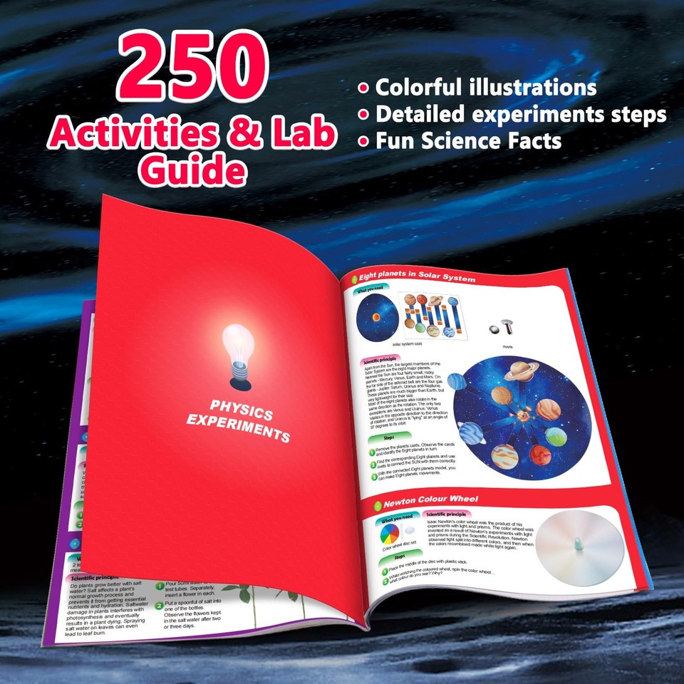 250+ Science Experiments Kits for Kids, Boys Girls Toys Birthday Gifts ...