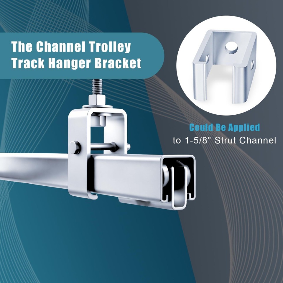 Channel Trolley Track Hanger Bracket for UNISTRUT Strut Channel ...
