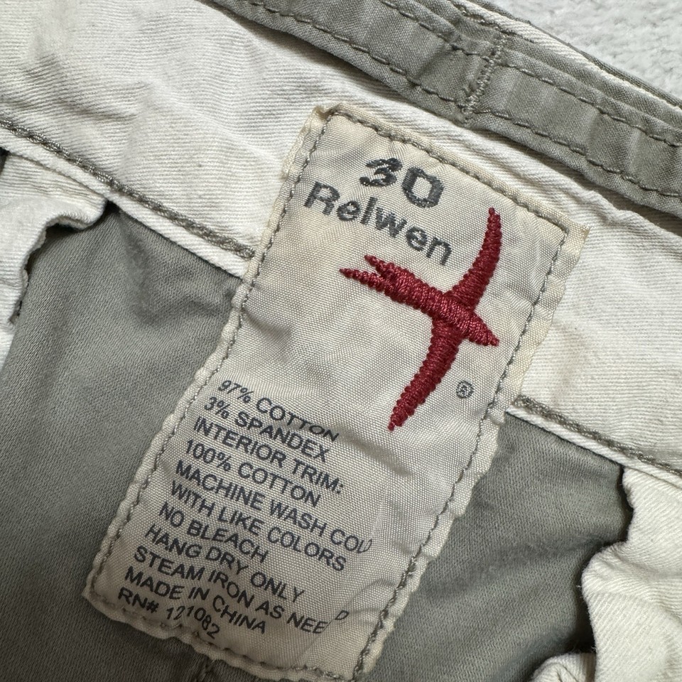 Relwen 30 x 31 Pants Mens Chino Flyweight Flex Outdoors Stretch FLAWS ...