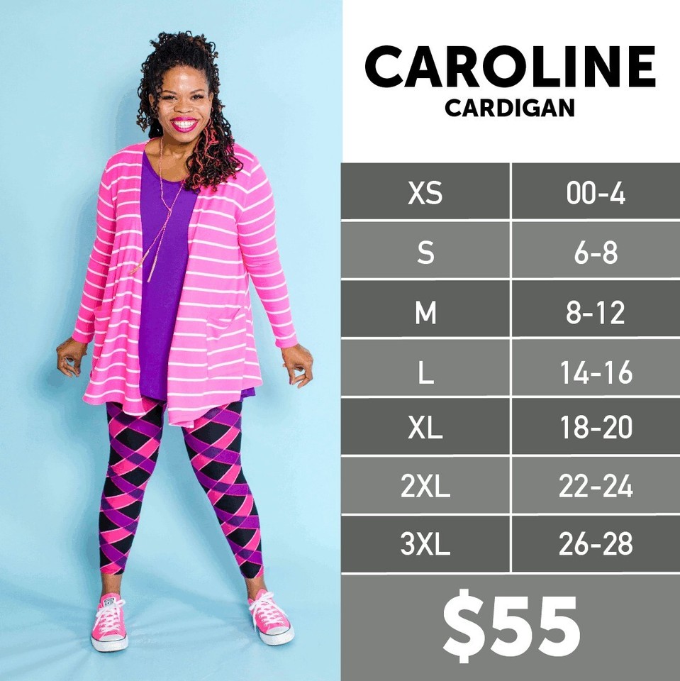 Lularoe Caroline Sweater Cover Up Cardigan Black White Aztec ...