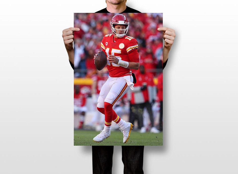 Kansas City Chiefs Patrick Mahomes 15 American Quarterback Wall ...