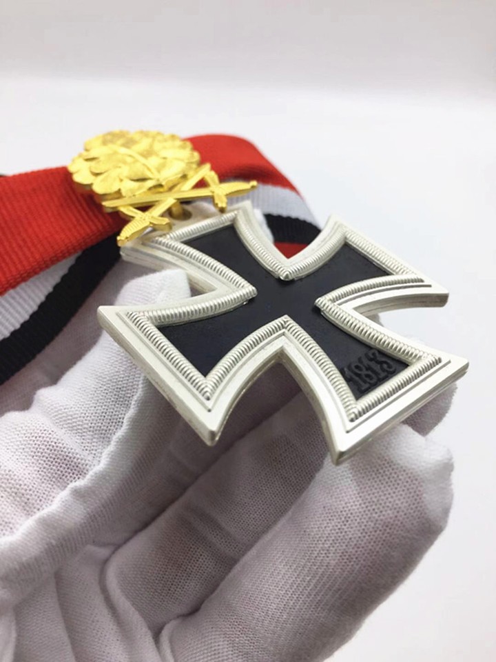 Top quality WW2 3pcs German Iron Cross Combination Medal With Oak Leaf ...