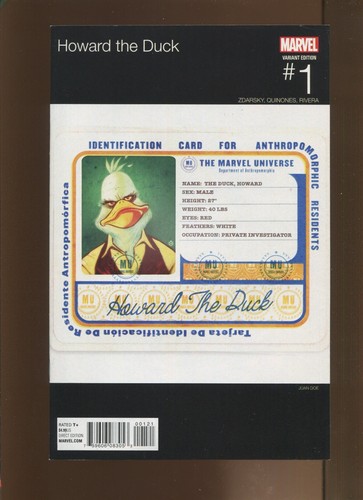 Howard The Duck #1 - Juan Doe Hip-Hop Variant Cover. 1st app Gwenpool ...