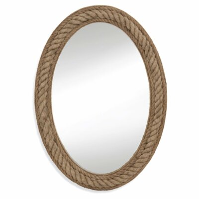 Bassett Mirror Rope Fabric Wall Mirror in Brown | eBay