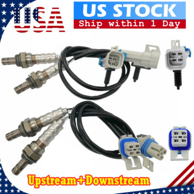 Set 4 Upstream&Downstream O2 Oxygen Sensor For Chevy Silverado GMC ...