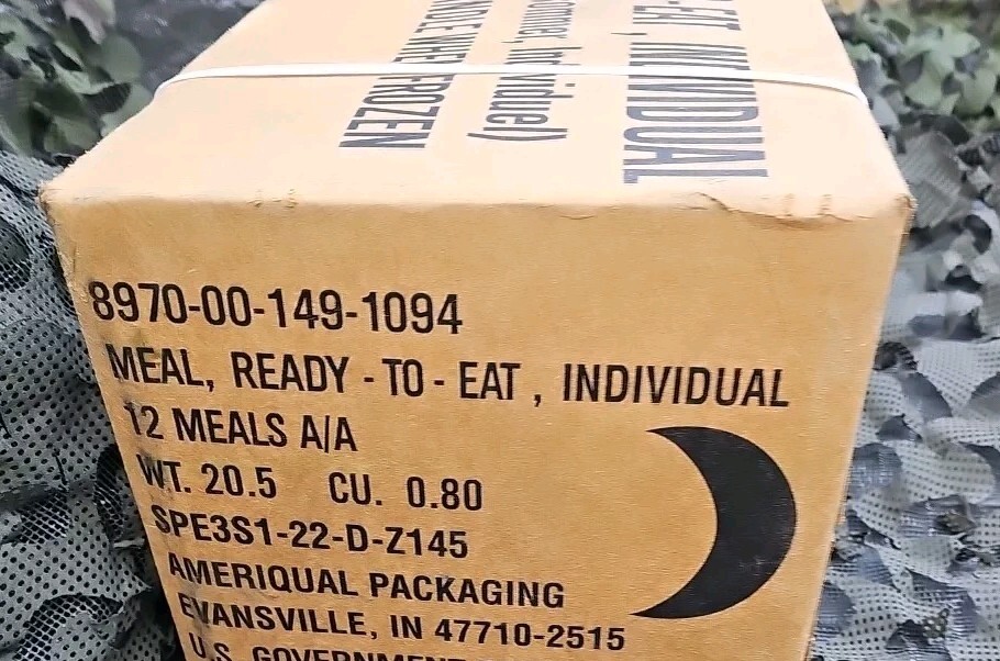 New Sealed MRE Case A 12 packs dated 01 2026 MRE Menus 1-12 Meals Ready ...