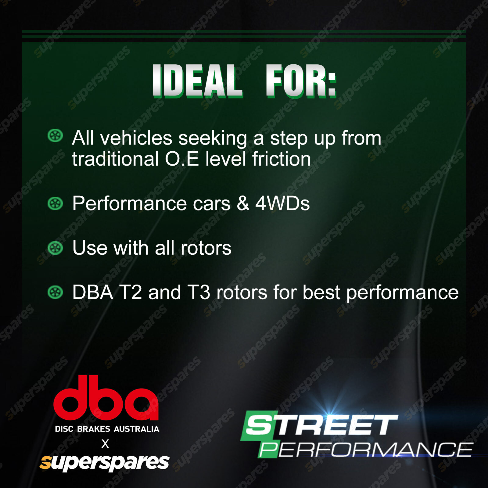 DBA Rear Street Performance Disc Brake Pads for Mercedes-Benz Sprinter ...