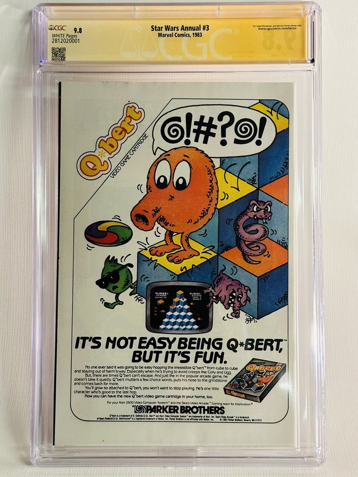 Star Wars Annual 3 * 1983 * Signed SS KLAUS JANSON * VADER COVER * CGC ...