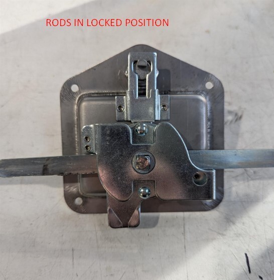 Tool Box Cabinet Latch Stainless Steel Three Point T Handle 2- Rods 5/ ...