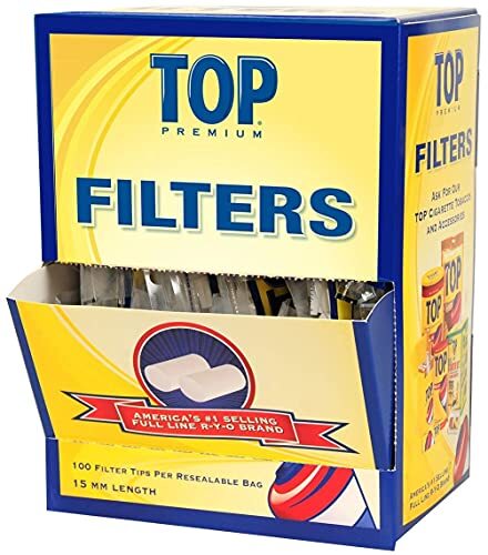 Top King Size 15mm Filter Tips 100 Filters per Bag 30 Count - 3000 ...