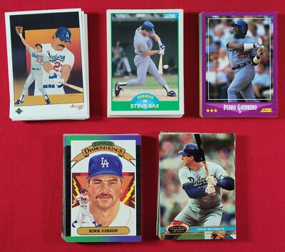 Lot of 5 LOS ANGELES DODGERS 1988-1991 Team Sets | eBay