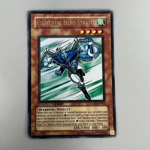 ELEMENTAL HERO STRATOS CARD YU-GI-OH YUGIOH TRADING CARD GAME LIMITED ...