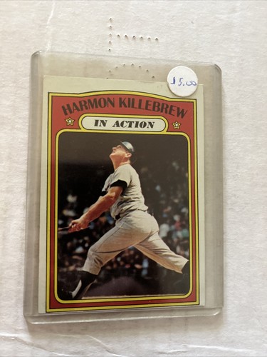 1972 Harmon Killebrew Minnesota Twins In Action Topps Baseball Card #52 ...