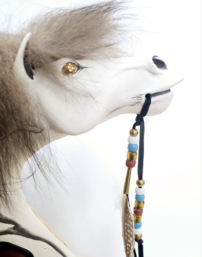 Kathryn Yauney 2 Sided Sculpture SPIRIT HORSE Native American Limited ...