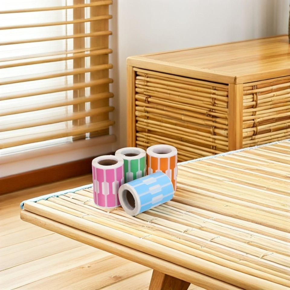 4 Rolls Paper Price Tags Stickers: Self-Adhesive Labels - Price Marking ...