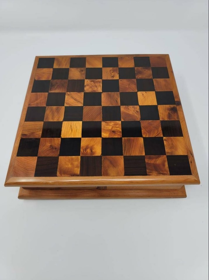 Handmade Rustic Cedar Wood Chessboard. Custom Chess Board FOR HIM. | eBay