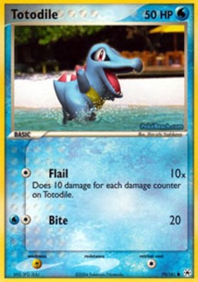 Hero Deal, English - 4 x Pokemon Totodile - 79/101 - Common EX Hidden ...