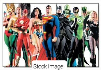 Rare - Justice League Painted Poster - Alex Ross - 24x34 New/Sealed! | eBay