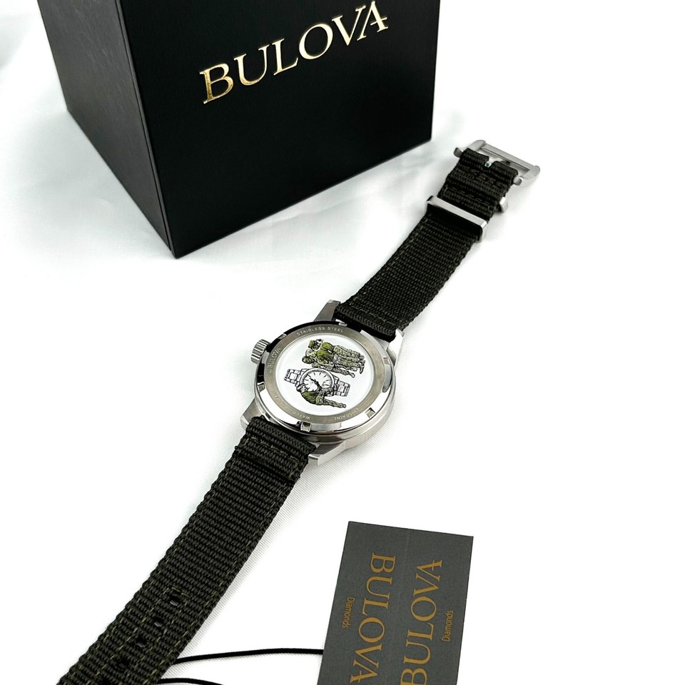 Bulova Military VWI Special Edition HACK 38mm Automatic Men's 96A259 ...
