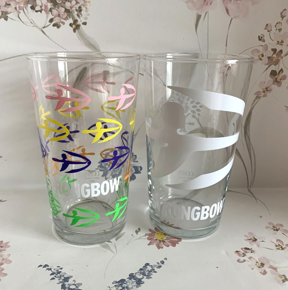 Strongbow Pint Glasses x 2 | eBay UK