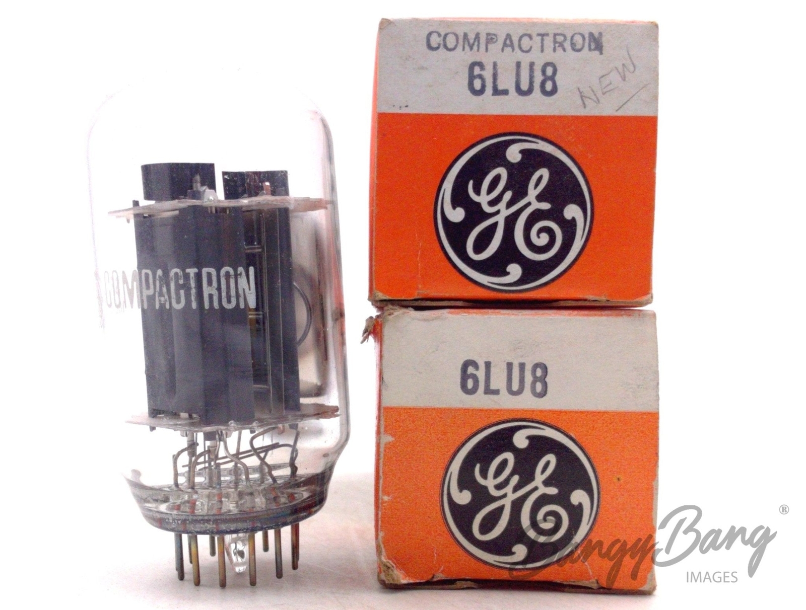 2 General Electric 6LU8 Compactron Triode Pentode Color TV Audio Vacuum ...