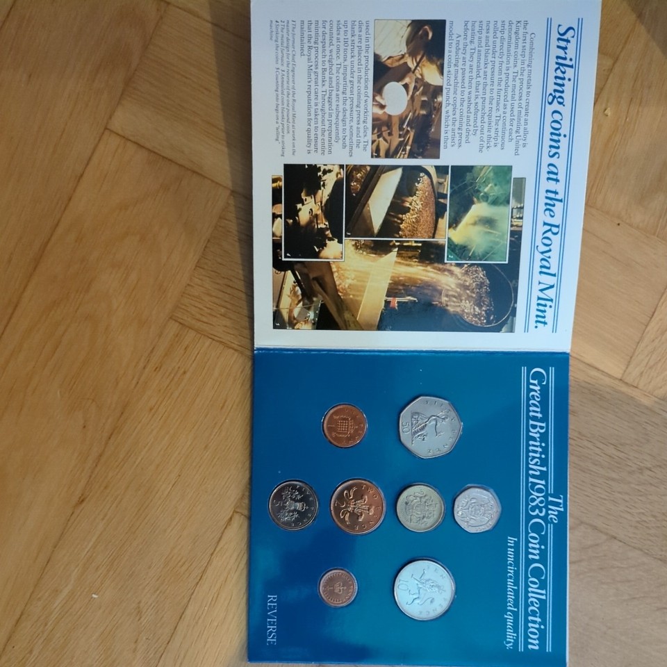 The Great British 1983 Coin Collection In Uncirculated Quality Martini ...