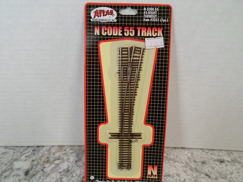 Atlas N-Code 55 Track #5 RIGHT turnout ITEM#2051 (1pc.) | eBay