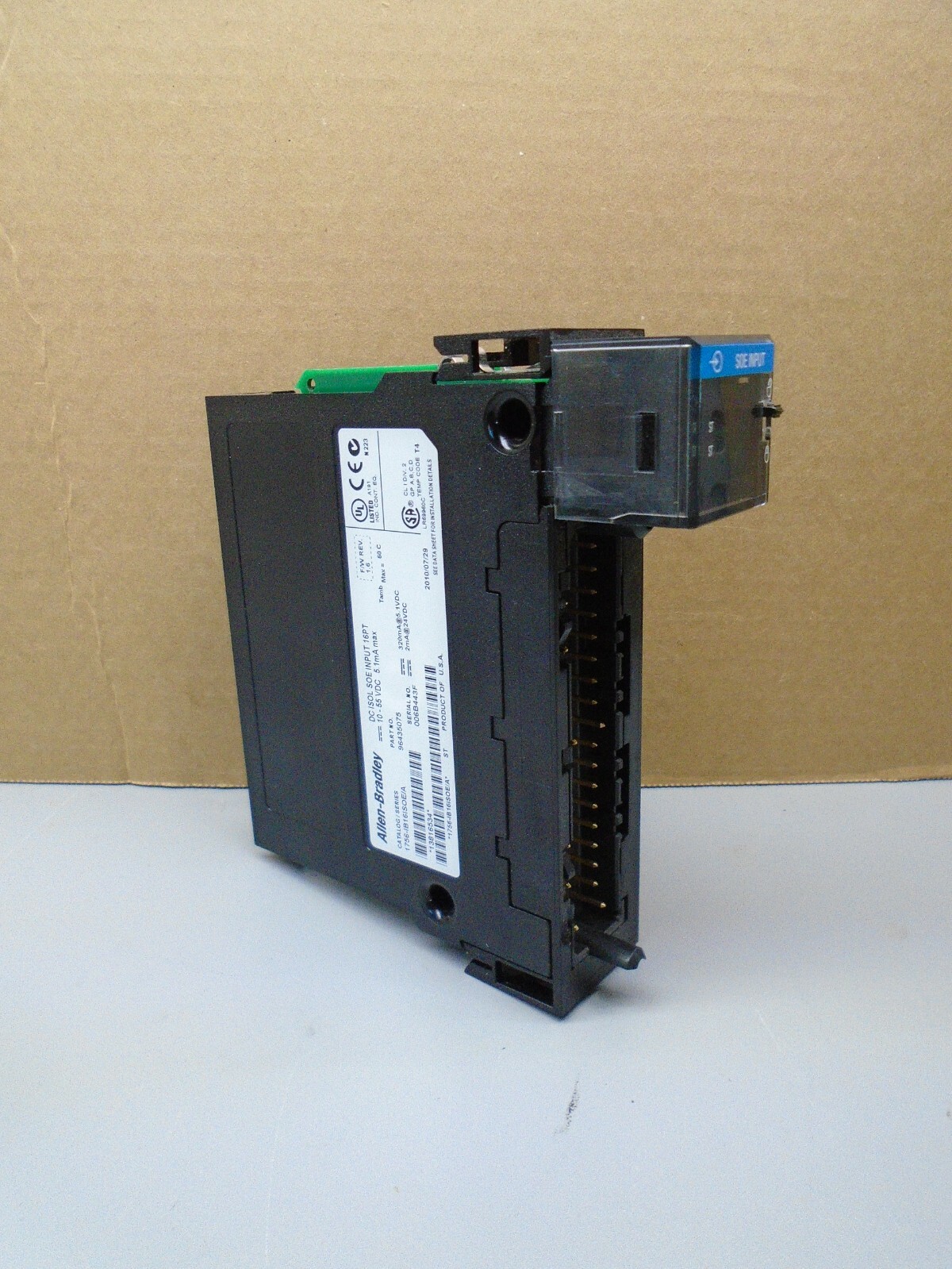 1756-IB16ISOE Allen Bradley DC Isolated SOE Input Module 1756-IB16IS0E ...