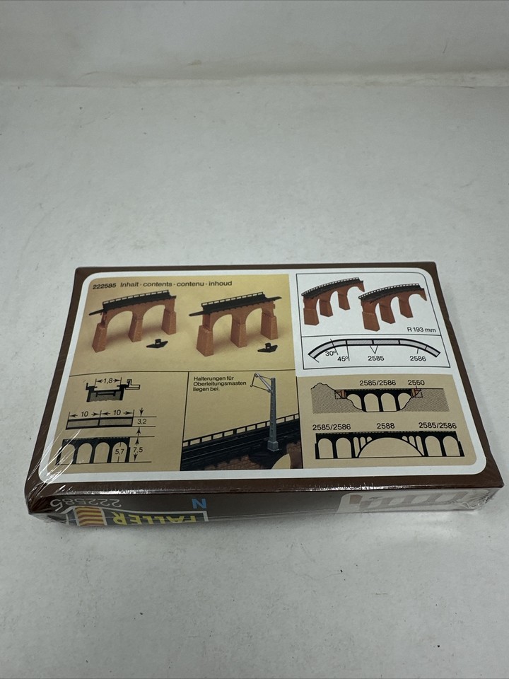 Faller N Scale Building/Structure Kit Two Straight Viaduct Stone ...