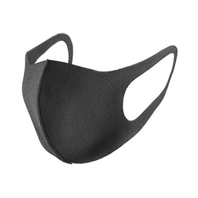 3 FACE MASKS Slim Fashion Reusable , Unisex Black Masks ,Mouth Cover | eBay