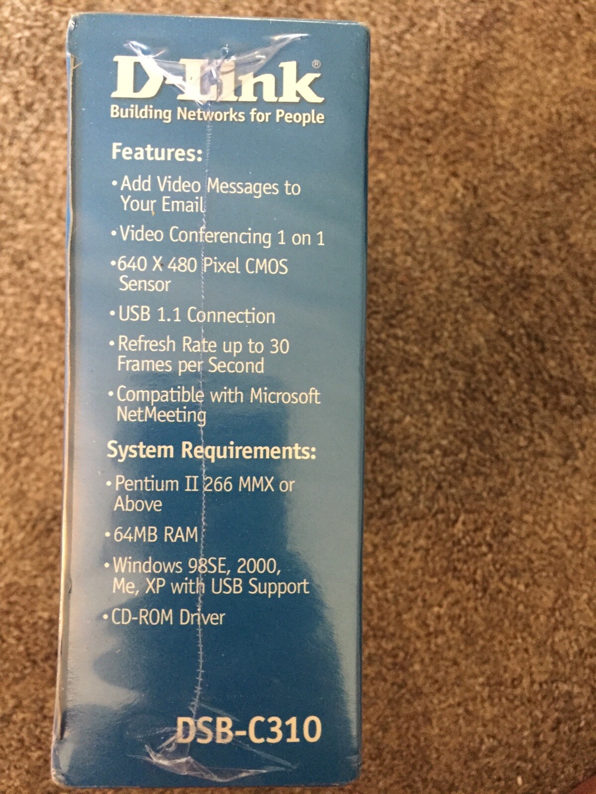 D-Link PC Web Camera USB 1.1 High Resolution DSB-C310 Audio Microphone ...