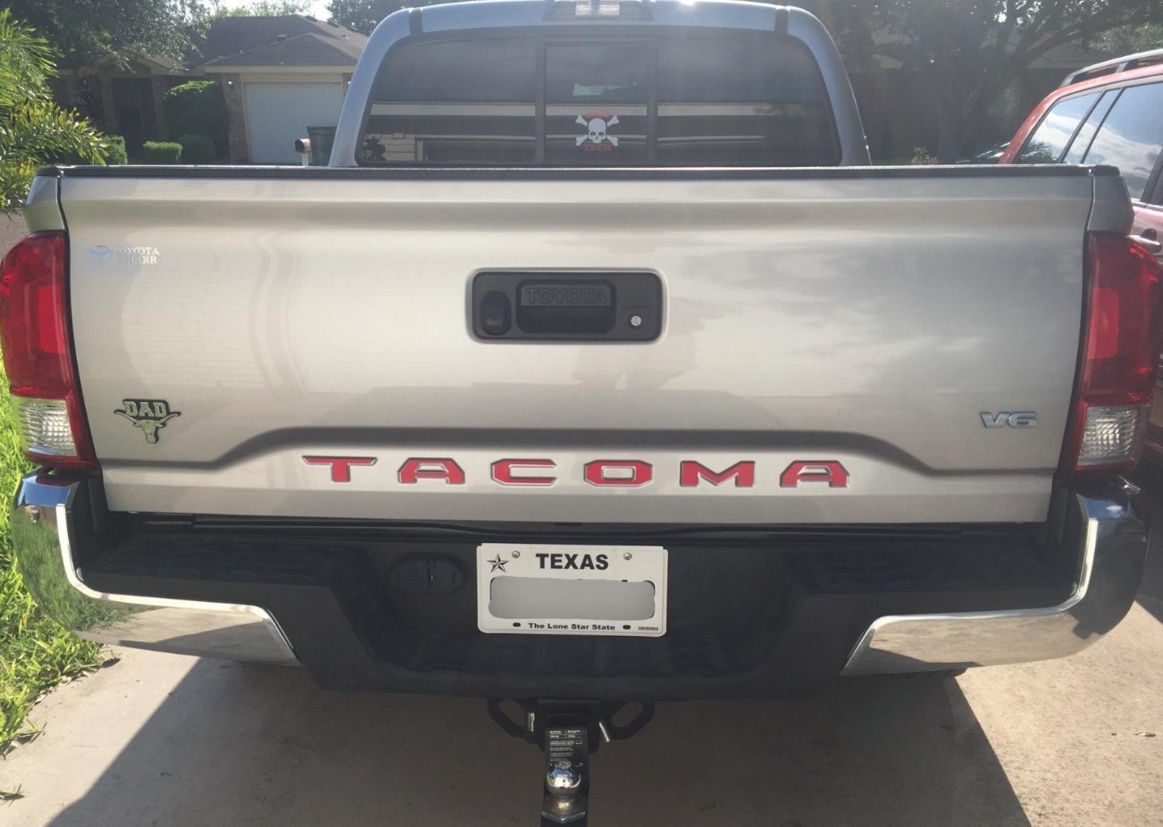 Fits Toyota Tacoma 2016-2019 Tailgate ABS Plastic Letters Inserts ...