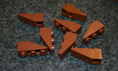 (8) 1x3 Reddish Brown Standard Inverted Slope Bricks ~ NEW Lego Parts ...