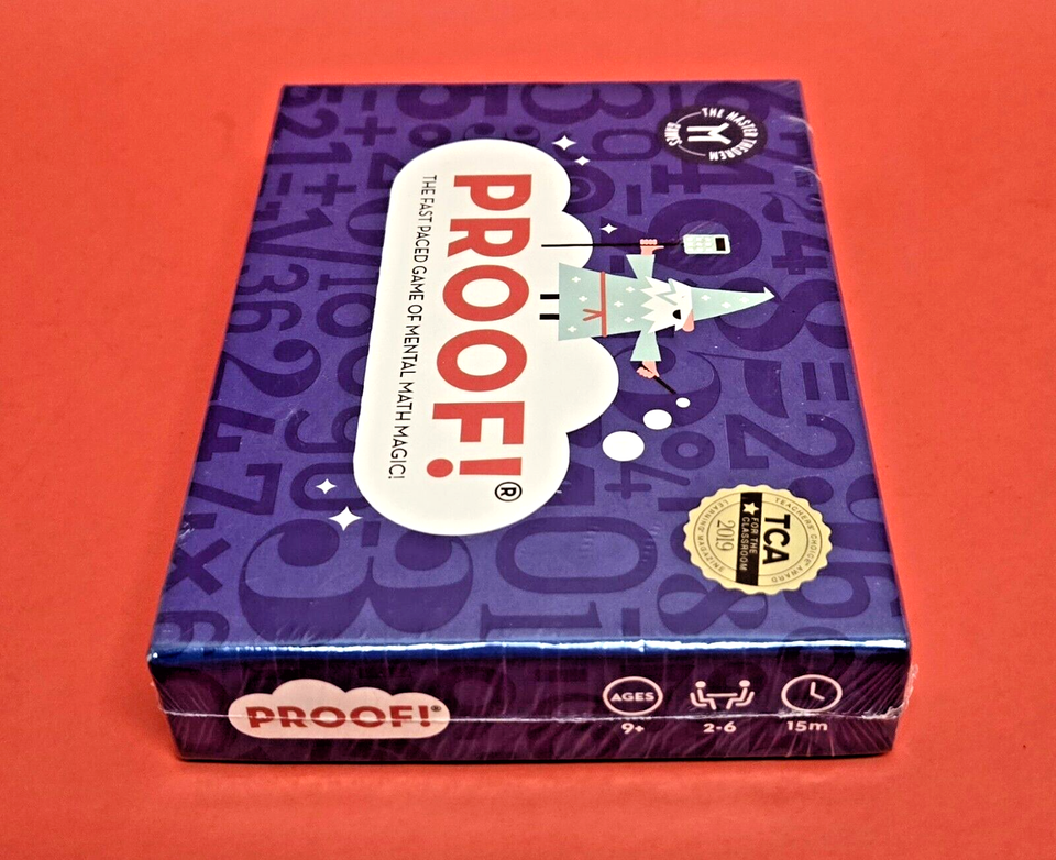 PROOF! The Fast Paced Game of Mental Math Magic! Card Game ~ New ...