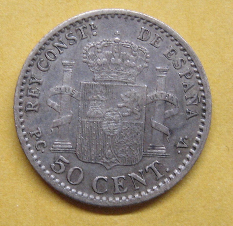 1904 Spain 50 Cent Silver Take a Look | eBay