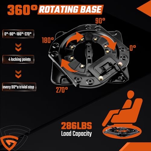 Swivel Car Seat Van Base Rotating Car Seat 360 Heavy Duty Seat Swivel ...