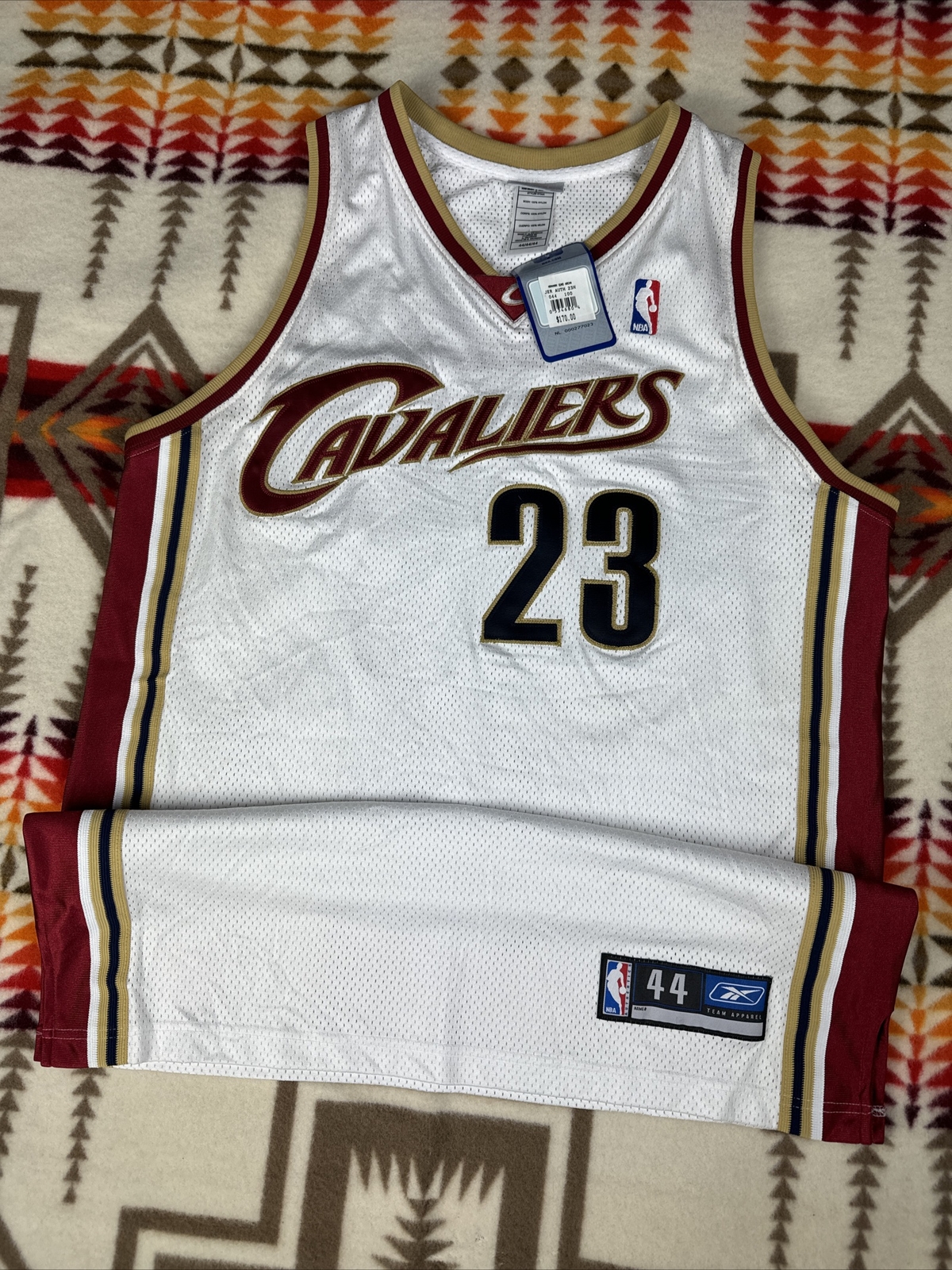 Lebron James Reebok Cleveland Cavaliers Cavs Authentic Rookie Jersey Sz ...