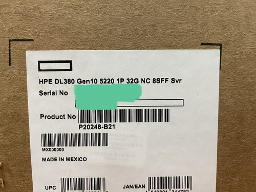 HPE ProLiant DL380 Gen10 Xeon Gold 5220 18C 32GB P408i-a NC 8SFF Server ...