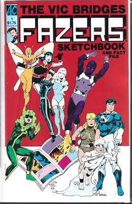 THE VIC BRIDGES FAZERS SKETCHBOOK AND FACT FILE #1 VF/NM COPPER AGE ...