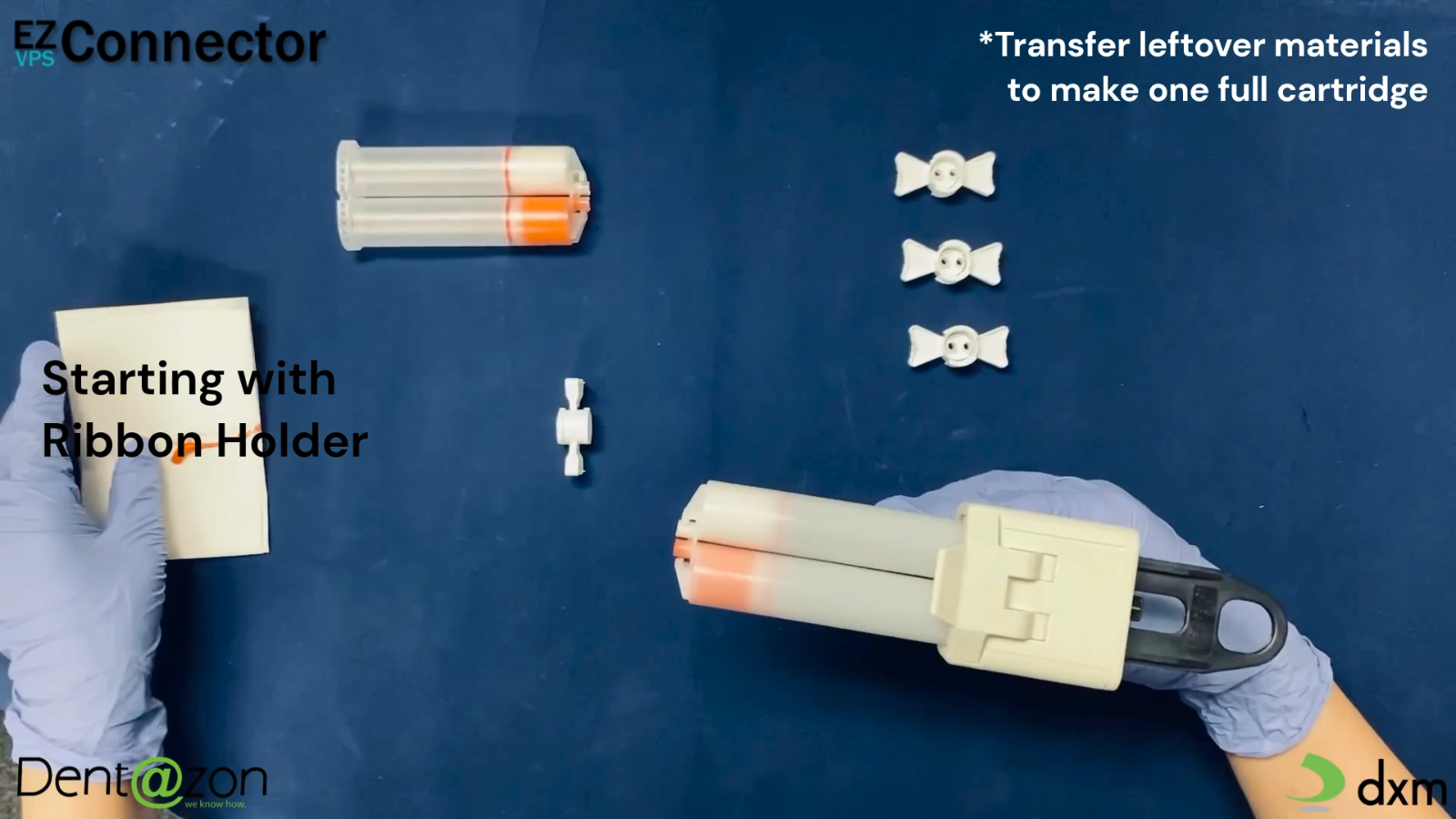 Dental Impression Cartridge Connector-Transfer leftover material for ...