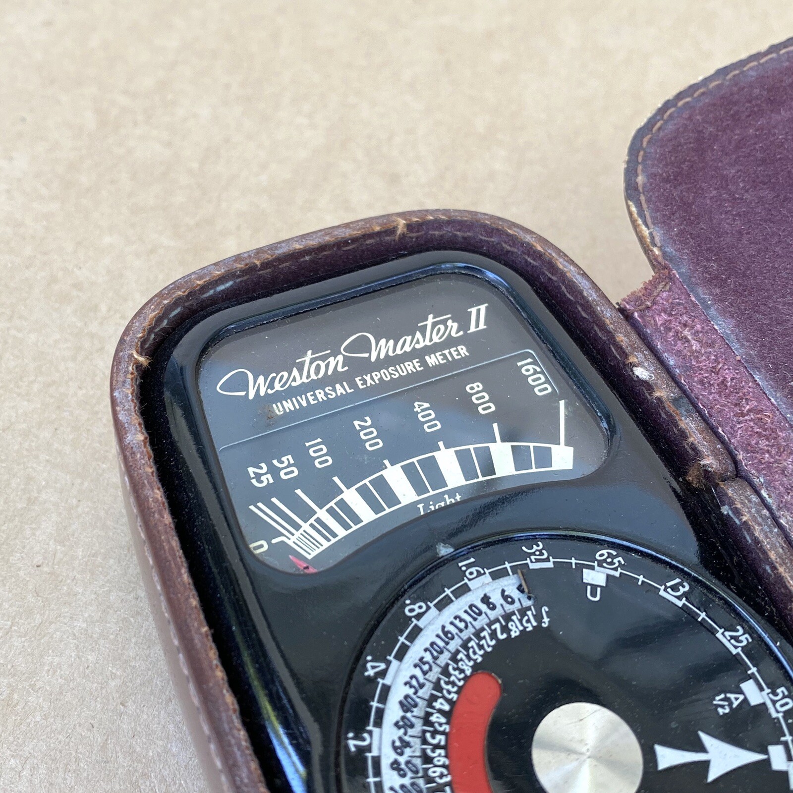Weston Master II Universal Exposure Meter W/ Leather Case, WORKS ...