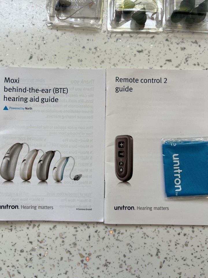 Unitron Moxi Now hearing aids including remote control | eBay UK