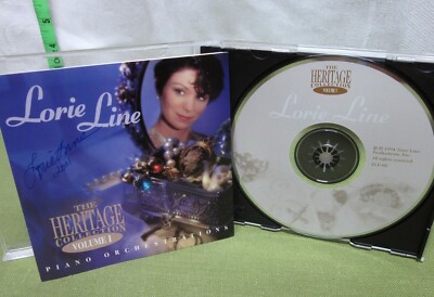 LORIE LINE autograph Heritage Collection piano instrumentals CD hand ...