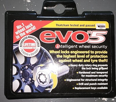 4x BLACK WHEEL LOCKING NUTS - FORD FOCUS ALLOYS M12x1.5 (OE STYLE) BOLT ...