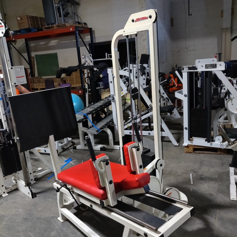 LIFE FITNESS PRO 1 Horizontal Seated Leg Press Selectorized Calves | eBay