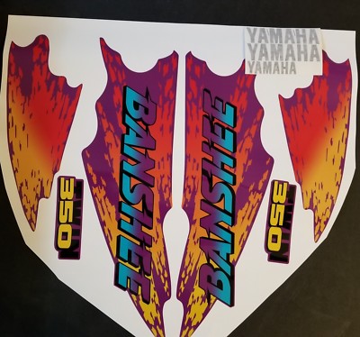 1995 yamaha banshee full graphics kit decals stickers THICK AND HIGH ...